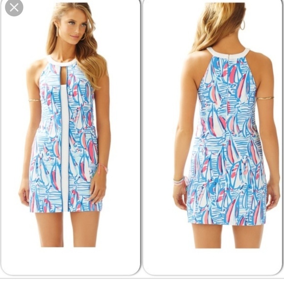 Lilly Pulitzer | Dresses | Red Right Return Lilly Pulitzer Pearl Shift ...